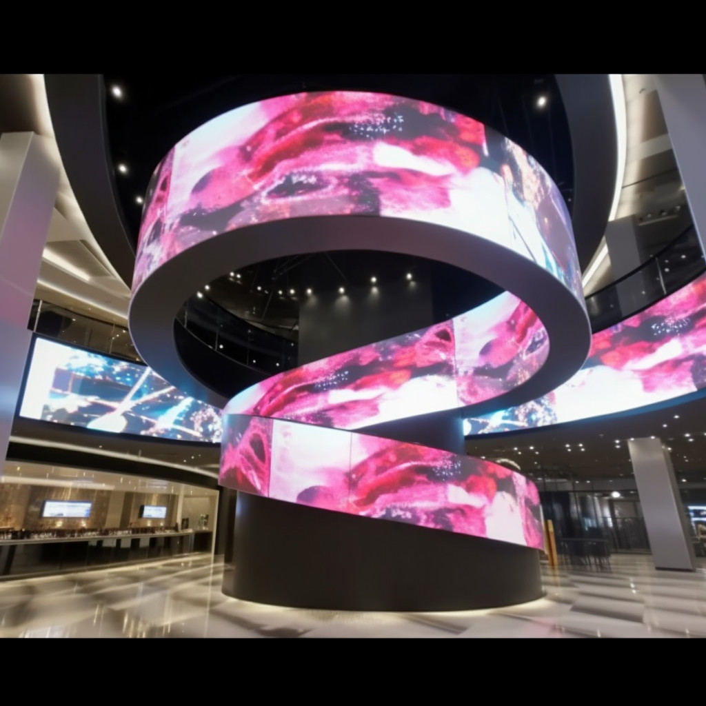 Curved Flexible LED Video Wall adjustable Flexible LED Panel Screen Indoor