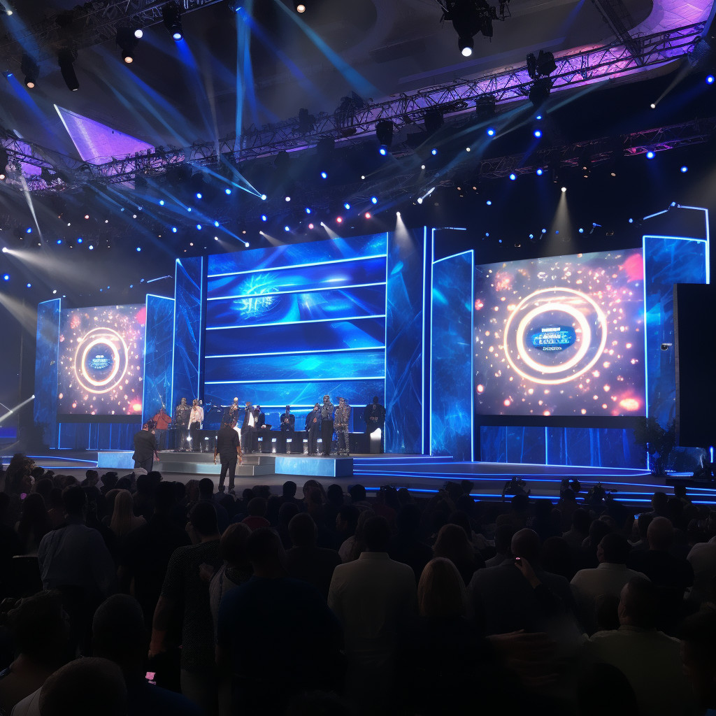 Rental LED Wall Panel System Floor Standing P6 Indoor LED Display