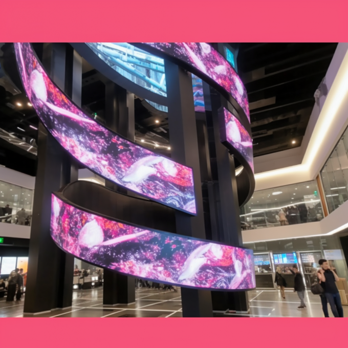 Curved Flexible LED Video Wall adjustable Flexible LED Panel Screen Indoor