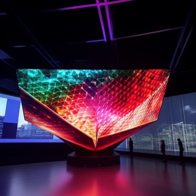Modular Curved LED Panel Indoor P5 LED Screen Exhibition Easy Installation