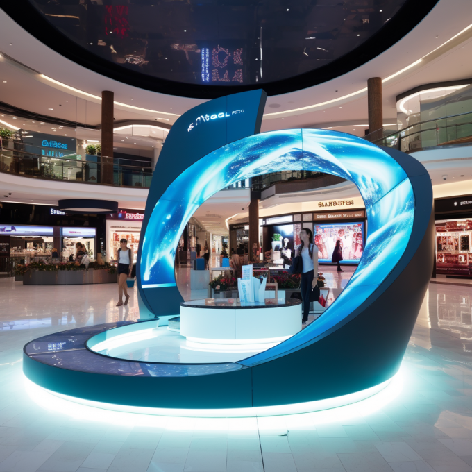 IP65 Curved LED Screen Wall P3 Commercial LED Display Versatile